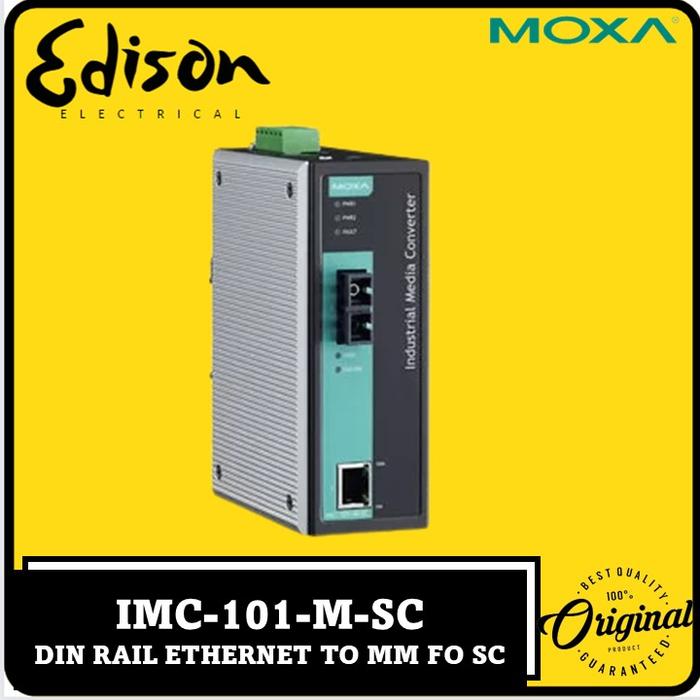Jual MOXA IMC-101-M-SC Industrial Ethernet to FO Fiber Media Converter ...