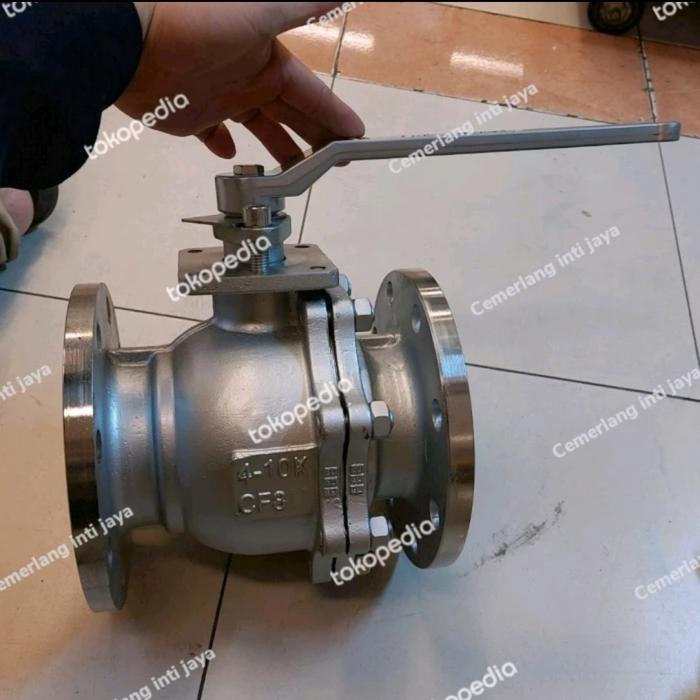 Jual Ball Valve Stainless SS304 1" Inch Jis 10k / Stop kran SS 304 CF8 DN25 - Jakarta Barat ...