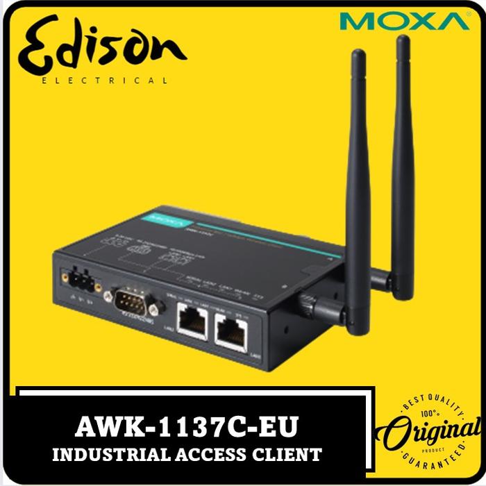 Jual MOXA AWK-1137C-EU Entry-level industrial 802.11a/b/g/n Access ...