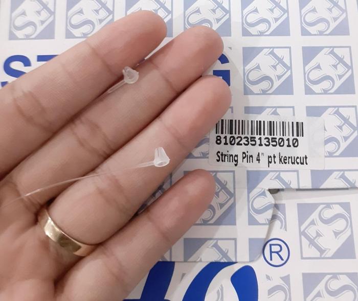 Jual Loop Pin 4 Inch FS / Loopin / Tali String Pin Putih - Kerucut ...