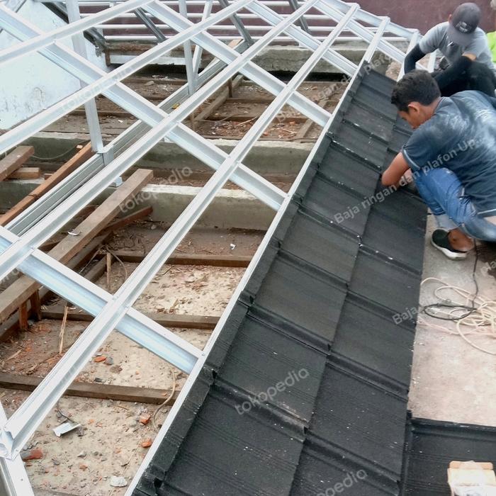 Jual Bongkar atap lama ganti atap baja ringan genteng metal minimalist ...