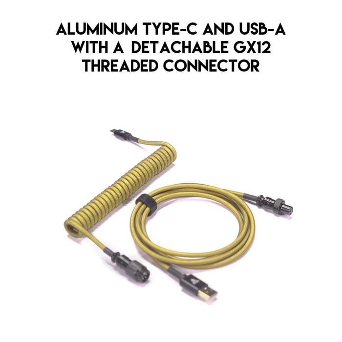 Jual Fantech Ac701 Coiled Cable Type C Aviator Kabel Keyboard ...