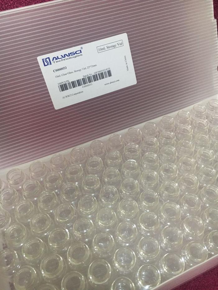 Jual Sample Botol Vial 10ml Clear Glass with 18-400 Black Screw cap ...