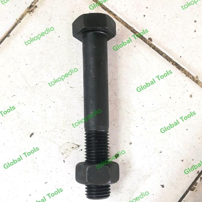 Jual baut mur baja m24x180 hex bolt nut m24 x 180 8.8 HTB gr 8 baud ...