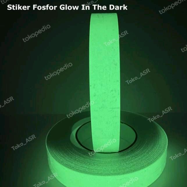 Jual Sticker Menyala dikegelapan Stiker Glow In The Dark 24mm x 45meter ...