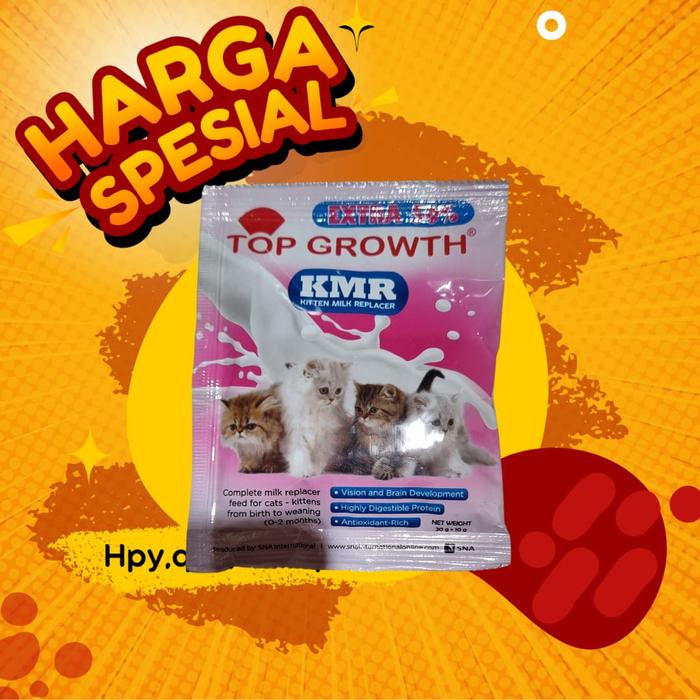 Jual Top Growth 30Gr (1 SACHET) Kitten Milk Replacer/ Susu Anak Kucing ...