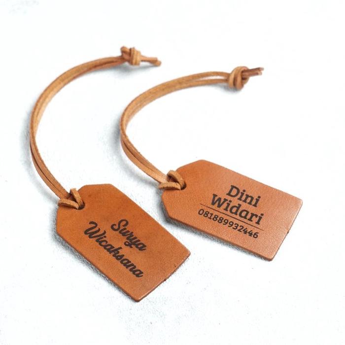 Jual Gantungan Tag Tas / Koper Kulit Custom Nama Tulisan - Kab. Sleman ...