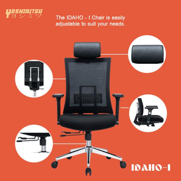 Jual YOSHIMITSU IDAHO I OFFICE CHAIR KURSI KANTOR ERGONOMIS ERGONOMIC ...