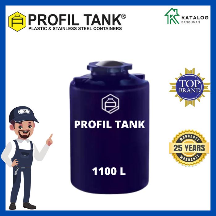 Jual TANGKI AIR PLASTIK PROFIL TANK TDA 1100 LITER - TOREN AIR PROFIL ...