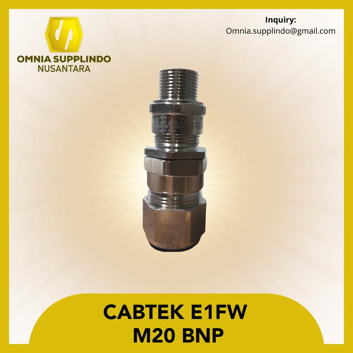 Jual Cable Gland CABTEK E1FW M20 Brass Nickel Plated (BNP) - Jakarta ...