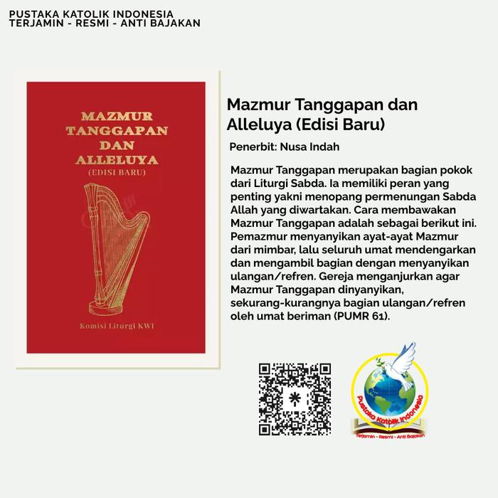 Jual Mazmur Tanggapan dan Alleluya (Edisi Baru - CETAKAN II) - Kota Tangerang Selatan - Pustaka ...