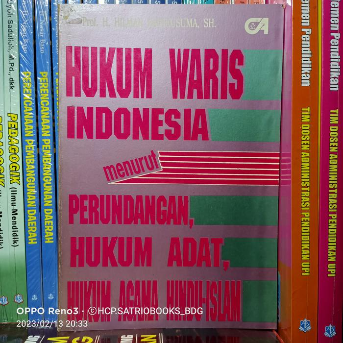 Jual HUKUM WARIS INDONESIA MENURUT PERUNDANGAN. HUKUM ADAT. HUKUM AGAMA. - Kota Bandung - DFS ...