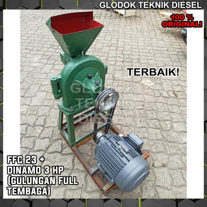 Jual MESIN GILING TEPUNG FFC 23 / GILINGAN TEPUNG SERBAGUNA DISK MILL FFC23 - +Dinamo 3hp 1ph ...