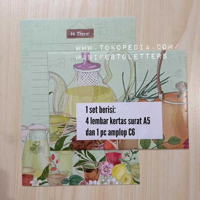 Jual Letter Paper Set Various A | Kertas Surat | Set Amplop Penpal Mail ...