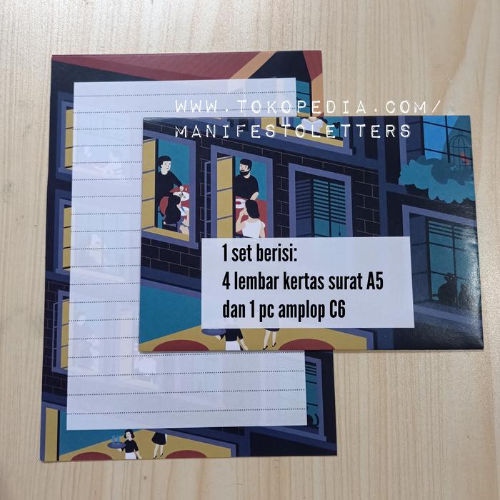 Jual Letter Paper Set Various A | Kertas Surat | Set Amplop Penpal Mail ...