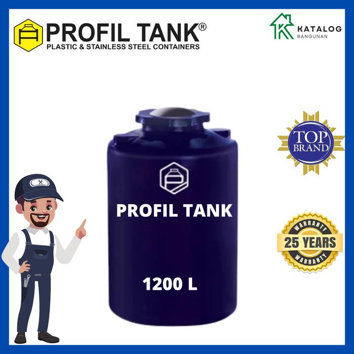 Jual TANGKI AIR PLASTIK PROFIL TANK TDA 1200 LITER - TOREN AIR PROFIL ...
