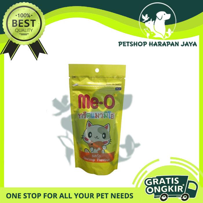 Jual Snack Kucing Meo Treats Shrimp Flavor Me-O Meo Dry Cat Snack 50gr ...