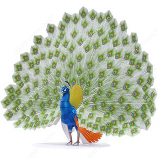 Jual DIY Papercraft Miniatur Merak Male Standing - Jakarta Timur ...