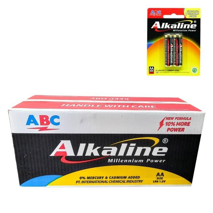 Jual Baterai / Batre ABC Alkaline AA / A2 isi 2 LR6 1.5v 1 Dus isi 144 ...