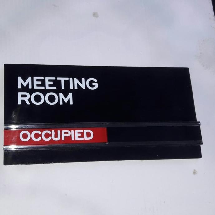Jual Akrilik sign board gambar papan meeting room ruang meeting rapat ...