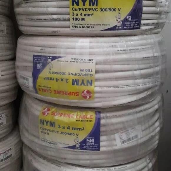 Jual Kabel Tunggal NYM 3x4 3x4mm SUPREME Meteran / Eceran - Jakarta ...