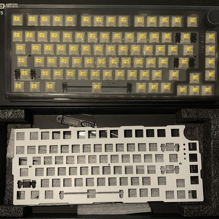 Jual Feker Ik75 V3 Wireless Bluetooh Keyboard + Gateron Milky Yellow ...