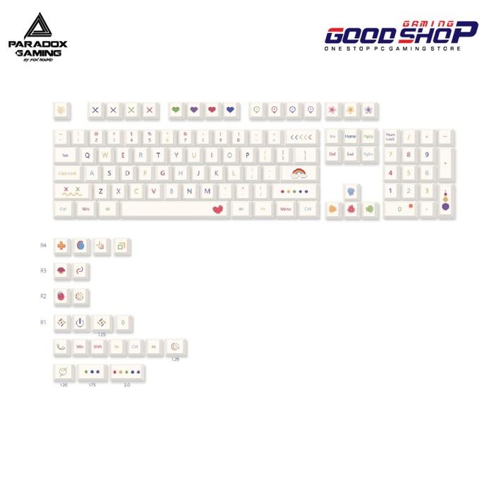 Jual Paradox Gaming Keycaps ZS 34 SP Cherry Dye Sub - Keycap Set ...