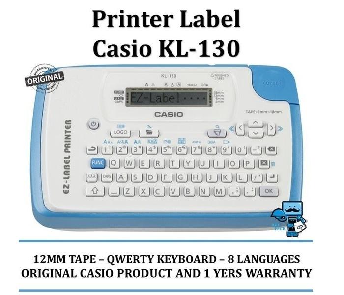 Jual JUAL MESIN Label Print PRINTER Casio KL-130 KL 130 KL130 GARANSI RESMI - Jakarta Pusat ...