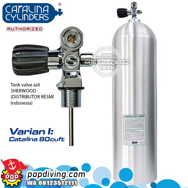 Jual CATALINA 80cuft Tabung Selam Scuba Diving Dive Tank Regulator PCP ...