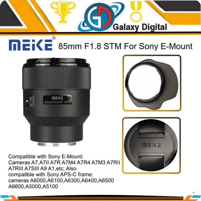 Jual Lensa Meike 85MM F1.8 FF STM For Sony E-Mount - Lensa Meike 85MM ...