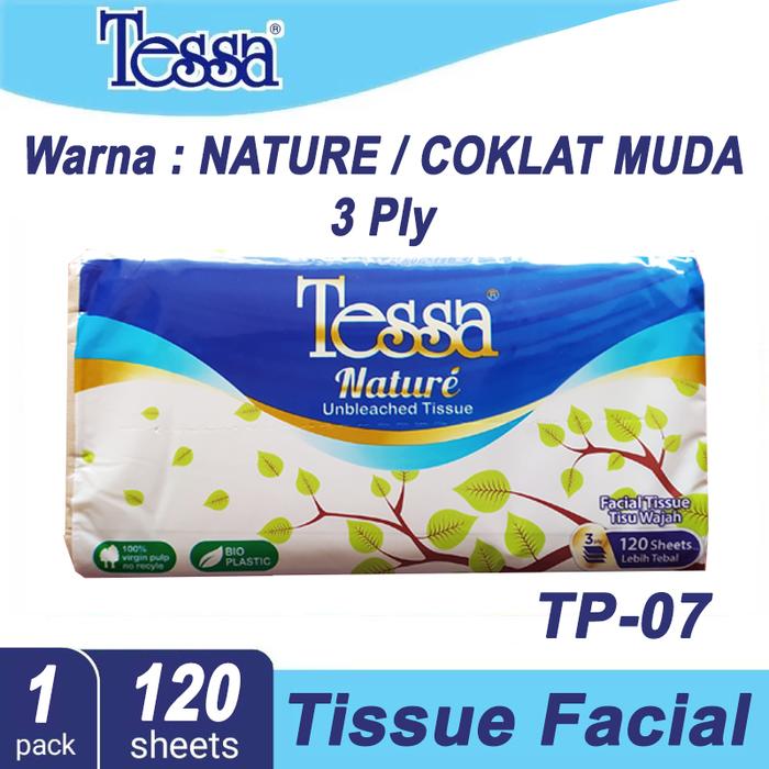 Jual Tissue Tessa Nature Natural Facial Pack TP-07 120 sheets - 3 Ply ...