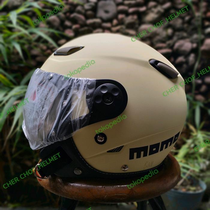 Jual helm Momo JPN kaca pilot warna cream dop - Kota Bandung - CHER ...