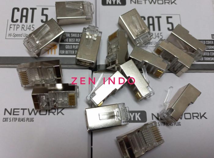 Jual Konektor RJ45 FTP STP Cat5e Spectra isi 100 buah - NYK - Jakarta ...