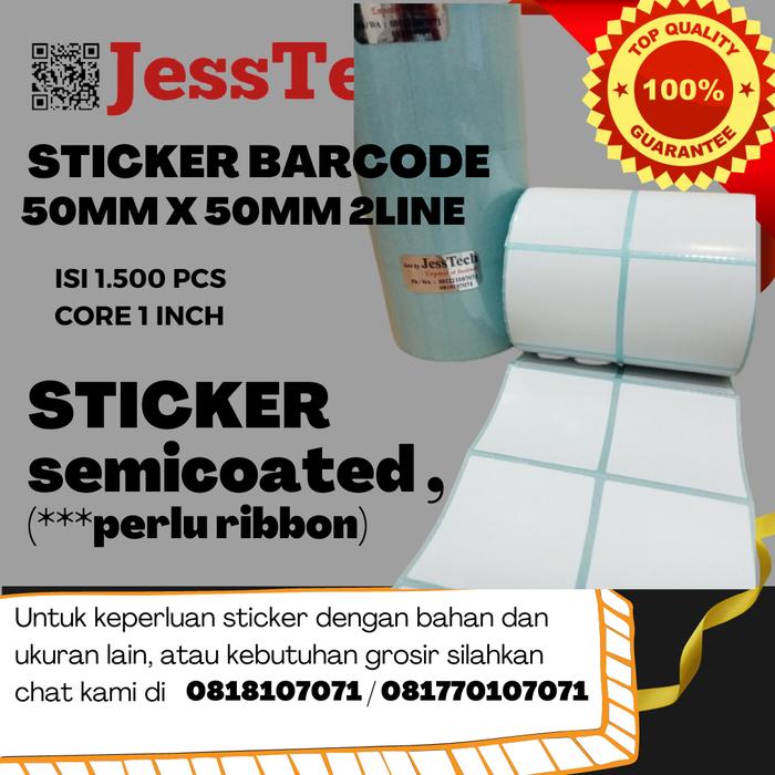 Jual STICKER LABEL 5X5 CM BARCODE LABEL - Kota Bandung - JESSTECH ...