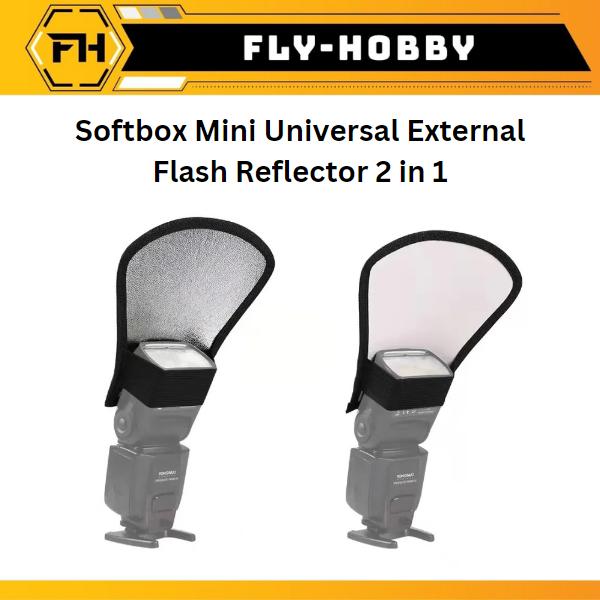 Jual Softbox Mini Universal External Flash Reflector 2 in 1 / Diffuser ...