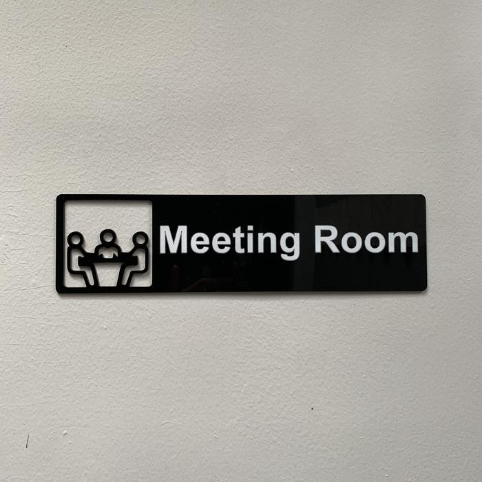 Promo Sign akrilik penanda Ruang Meeting/meeting room ukuran 8x25cm ...