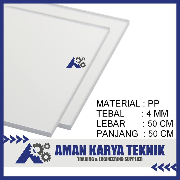 Jual Polypropylene / PP Lembaran ( PP Sheet ) 4 mm x 50 cm x 50 cm - Jakarta Barat - AMAN KARYA ...