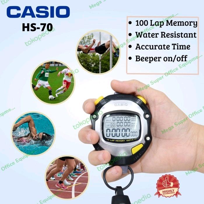 Promo Alat Pengukur Waktu Casio HS70 / Stopwatch Casio HS70 Original ...