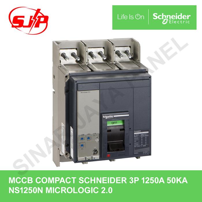 Jual MCCB SCHNEIDER COMPACT NS1250N 3P 1250A 50kA MICROLOGIC 2.0 ...