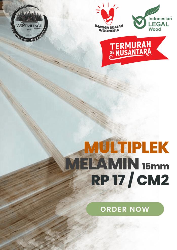 Jual MULTIPLEK MELAMIN / MULTIMIN / MELAMINTO SINGLE FACE 15MM 15 MM ...