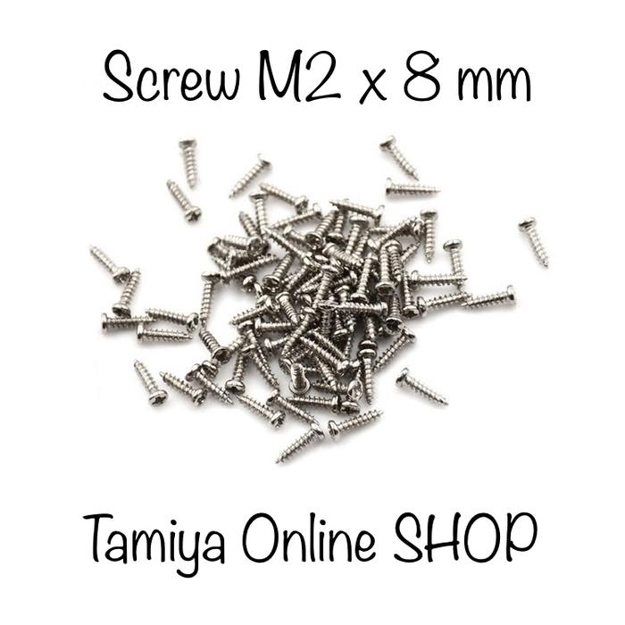 Promo Baut Screw M2 x 8 mm Self Tapping Head Sekrup Kepala Bulat Baut ...