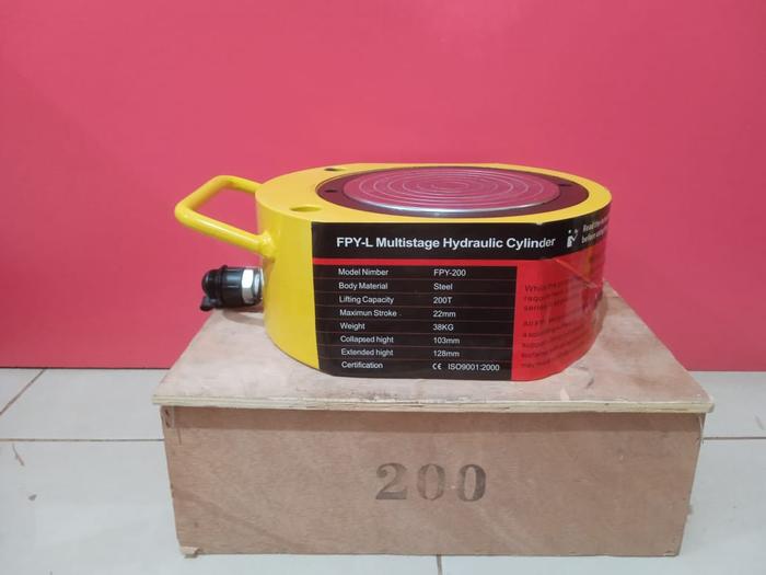 Jual 200 Ton Low Hydraulic Cylinder Jack Silinder Hidrolik Pendek stroke 22 - Kota Bekasi ...