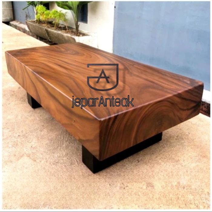 Jual meja tamu trembesi minimalis modern kayu tebal solid - Kab. Jepara ...