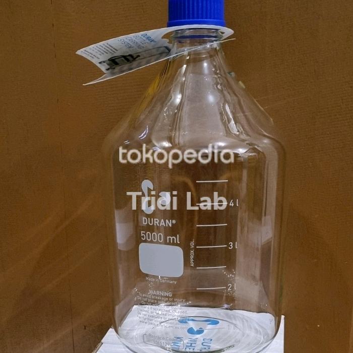 Jual Duran Laboratory Bottle Clear 5L - Botol Schott Duran 5000 ML ...