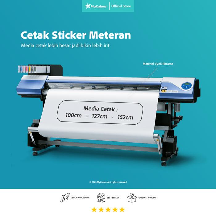 Jual Cetak Sticker Vinyl Ritrama Meteran Indoor Outdoor - Lebar 127cm ...
