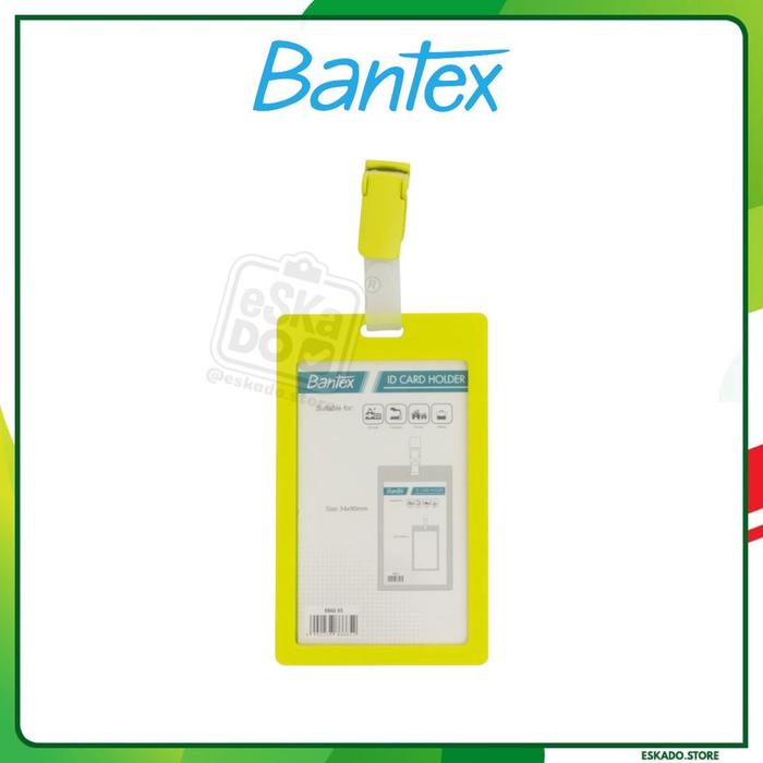 Jual Nametag 54 x 90 mm Potrait / Bantex ID Card Holder with Clip 8866 ...
