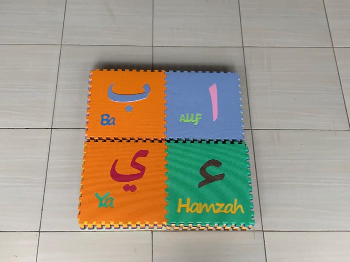 Jual Matras Puzzle Huruf Hijaiyah isi 30 pcs /karpet/alas lantai ...