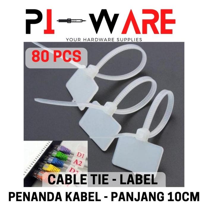 Jual Cable Ties Tie Zip Pengikat Kabel Dengan Tag Label Penanda Warna ...