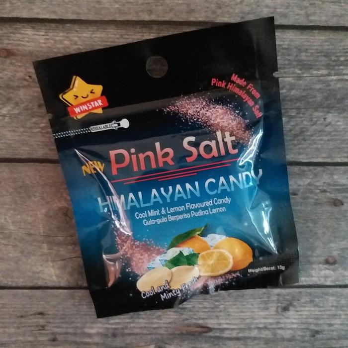Jual Pink Salt Himalayan Cool Mint & Lemon Flavoured Candy Permen ...