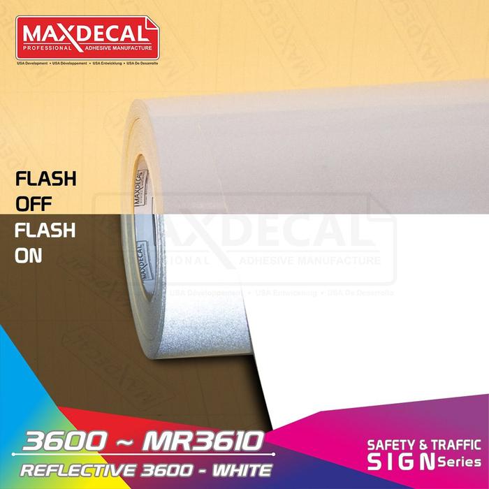 Jual Maxdecal Reflective 3600 ROLL Scotlite Reflektor 60cm - White ...